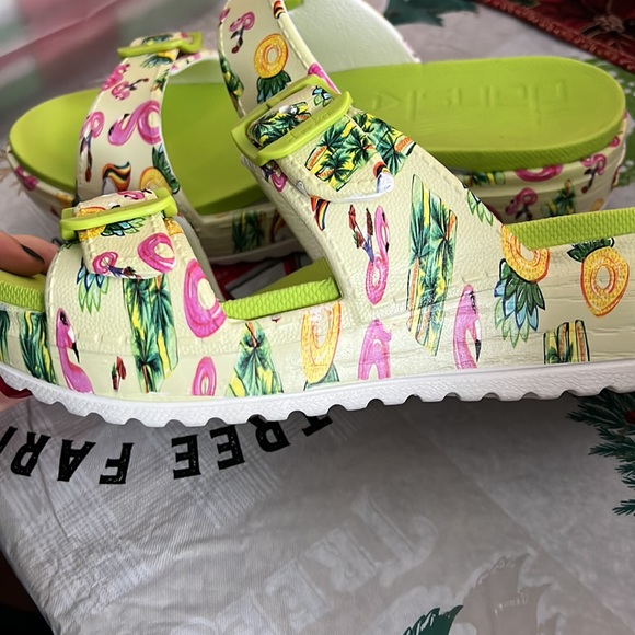 Dansko | Shoes | Dansko Kandi Pool Floats Molded Unicorn Flamingo Green ...
